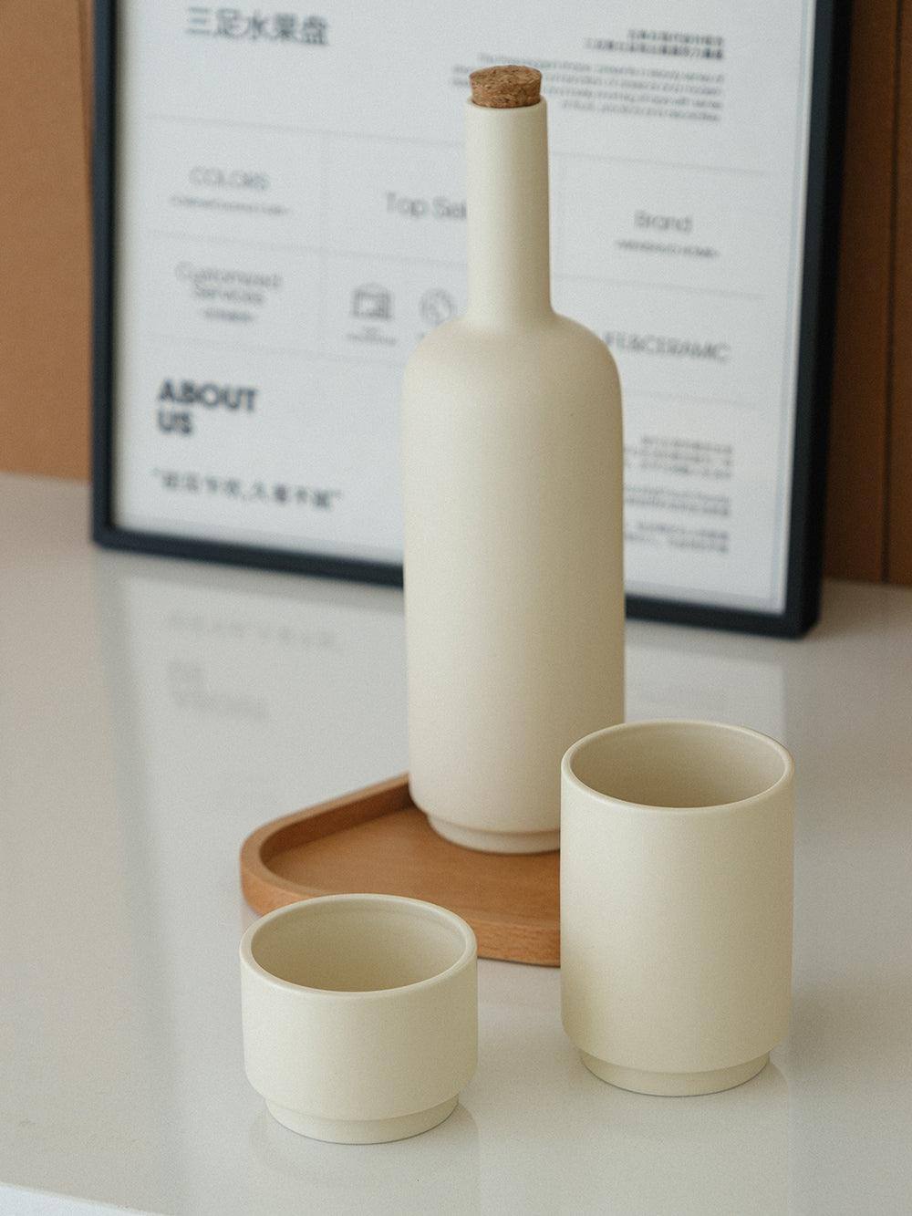 Alcool Wine Drinking Set for Wine Lover, One Pot and Two Cups丨WENSHUO ...