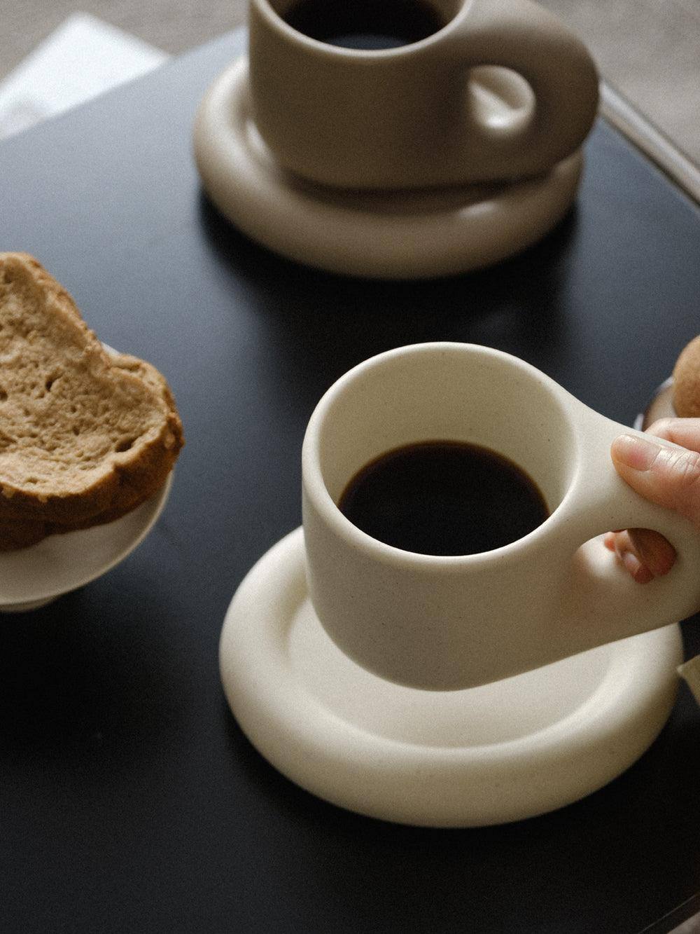 Rounded Ceramic Mug, Coffee Mug, Cute&Minimalist Mugs, Milk Mugs – WENSHUO