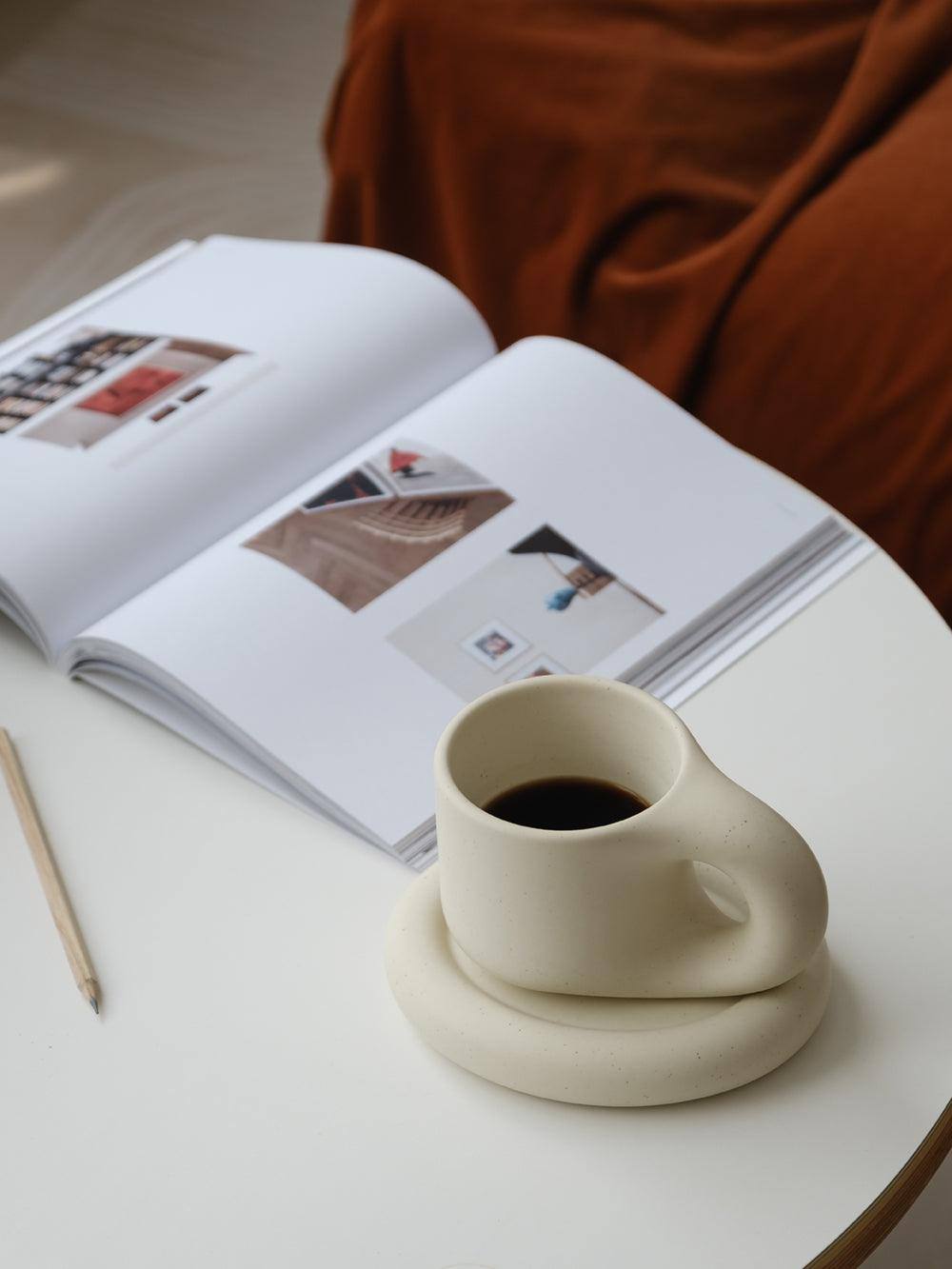 Rounded Ceramic Mug, Coffee Mug, Cute&Minimalist Mugs, Milk Mugs – WENSHUO